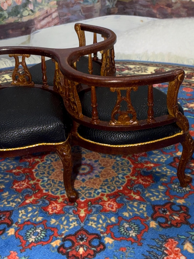1:12 Pitt Wang Essentials Victorian Indiscreet Conversation Chair in ...