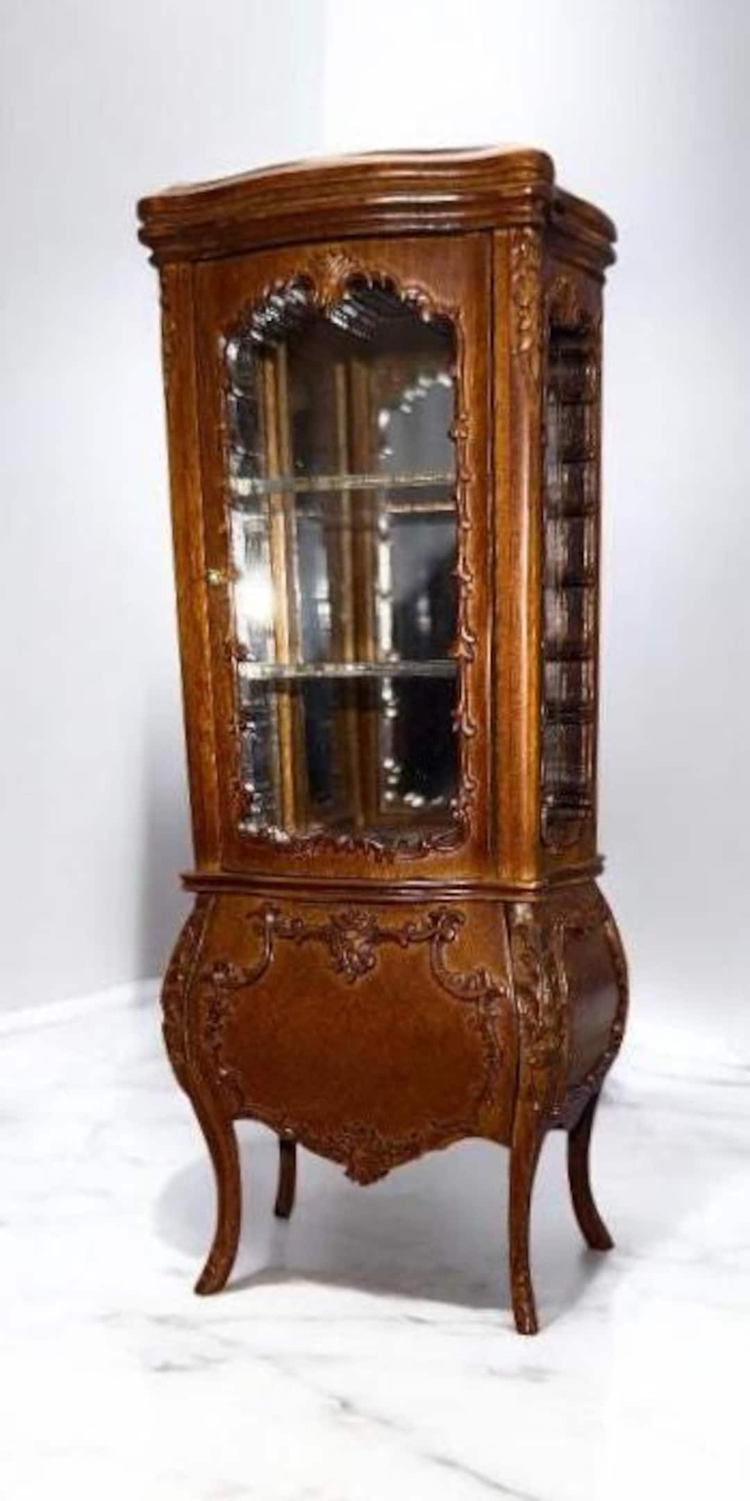 1:12 Pitt Wang Exclusive 18th Century Walnutv French Rococo Vitrine ...