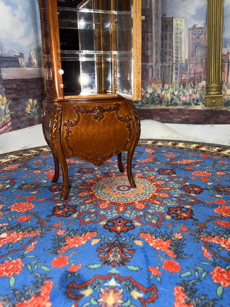 1:12 Pitt Wang Exclusive 18th Century Walnutv French Rococo Vitrine ...