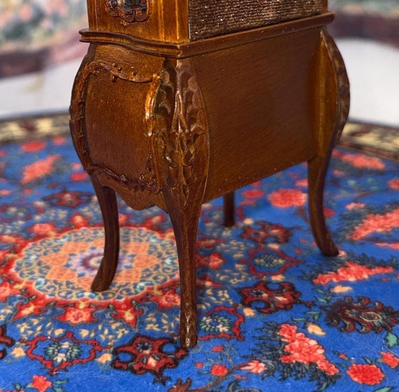 1:12 Pitt Wang Exclusive 18th Century Walnutv French Rococo Vitrine ...