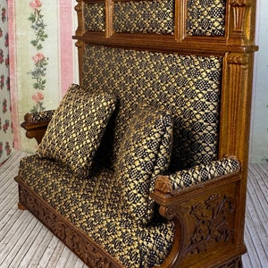 Beautiful Miniature JBM Replica Library Bench Walnut Silk - Etsy