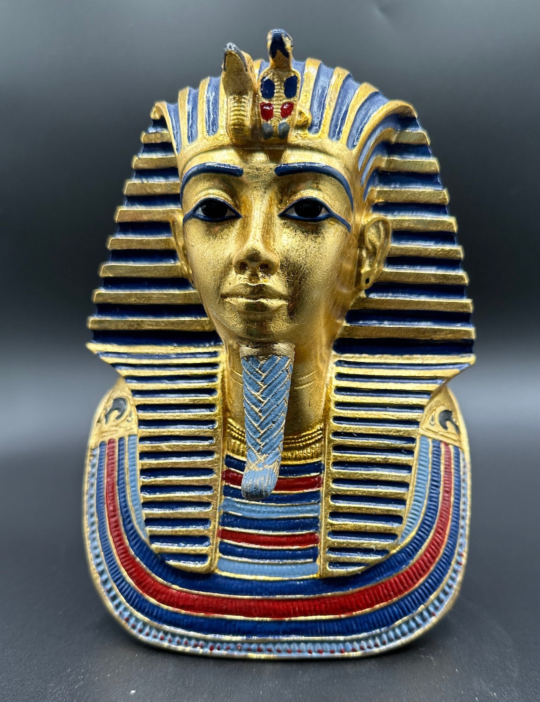 Beautiful Most Authentic Rendition Death Mask Egyptian Pharaoh King ...