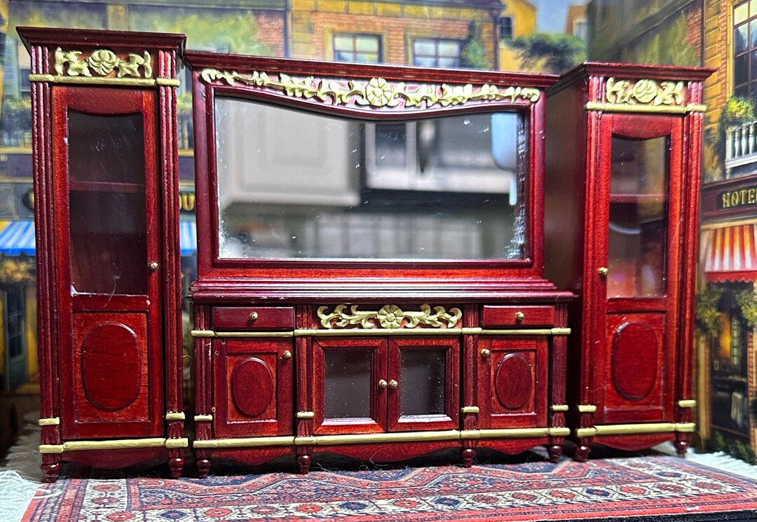 4 Piece Vintage Miniature Dollhouse Decor Replica 19th Century French ...