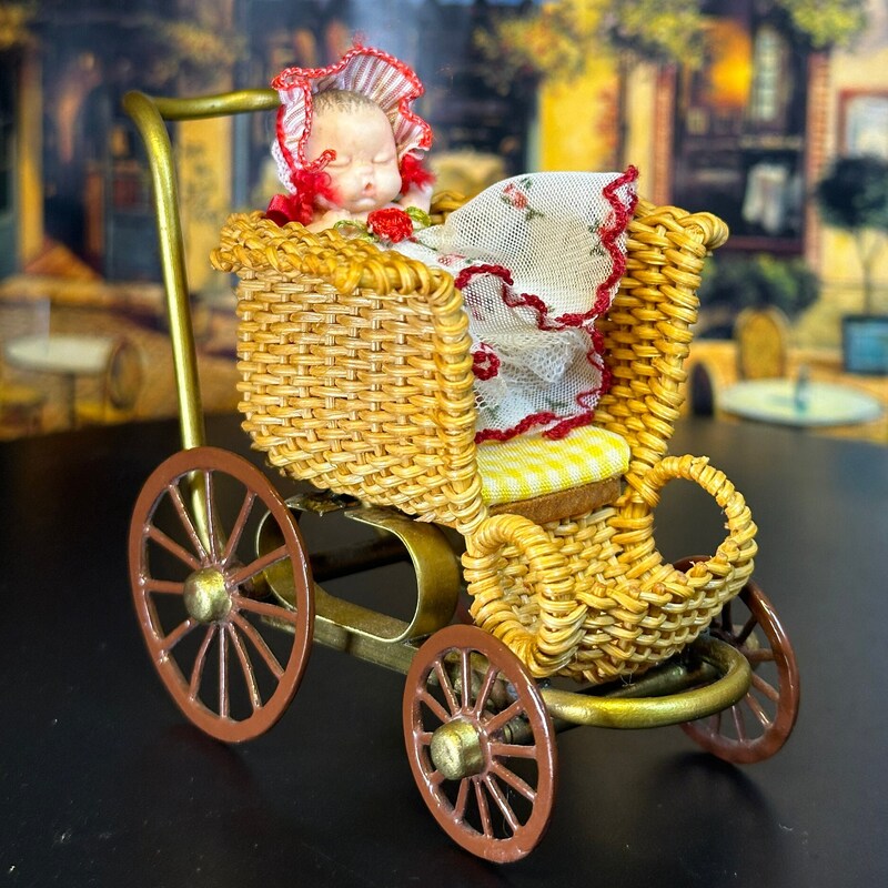Wicker Doll Pram - Etsy