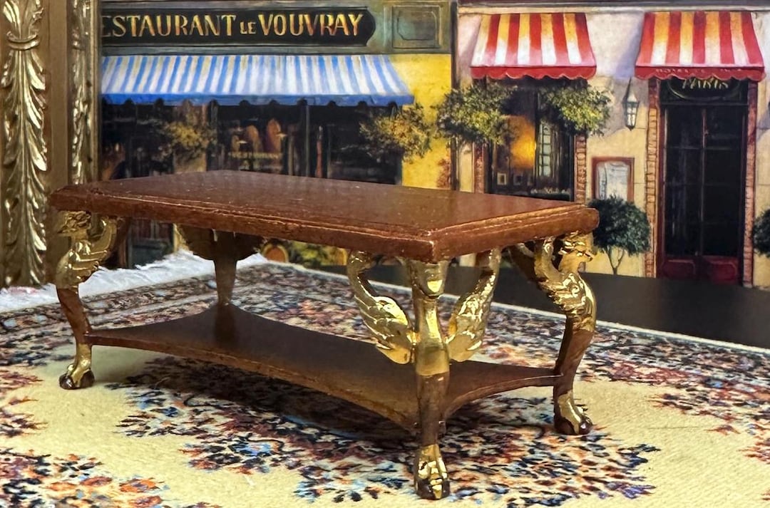 1:12 Miniature Dollhouse Decor Replica 19th Century Walnut French ...