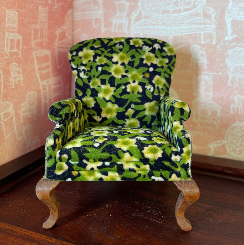 Pre 1989 Beautiful Dollhouse Scale Queen Anne Victorian Chair - Etsy