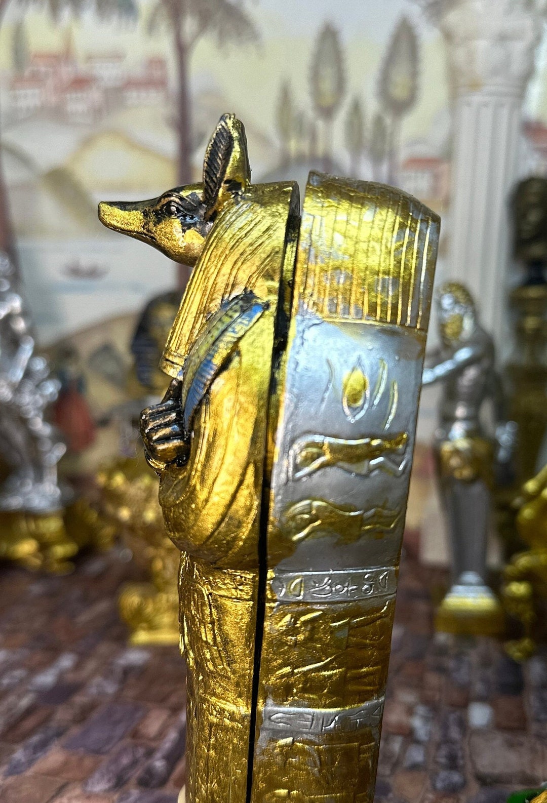 Ancient Egyptian Anubis Sarcophagus Mummy God of the Dead Embalmer ...