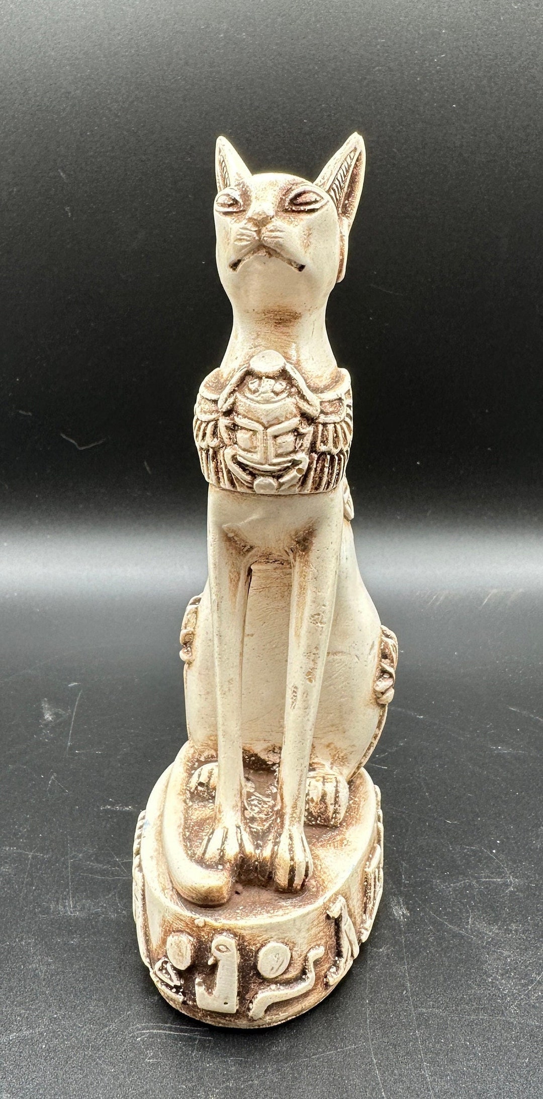 Vintage Rare 7 Inch Egyptian Hand Craved Limestone Bastet Feline ...