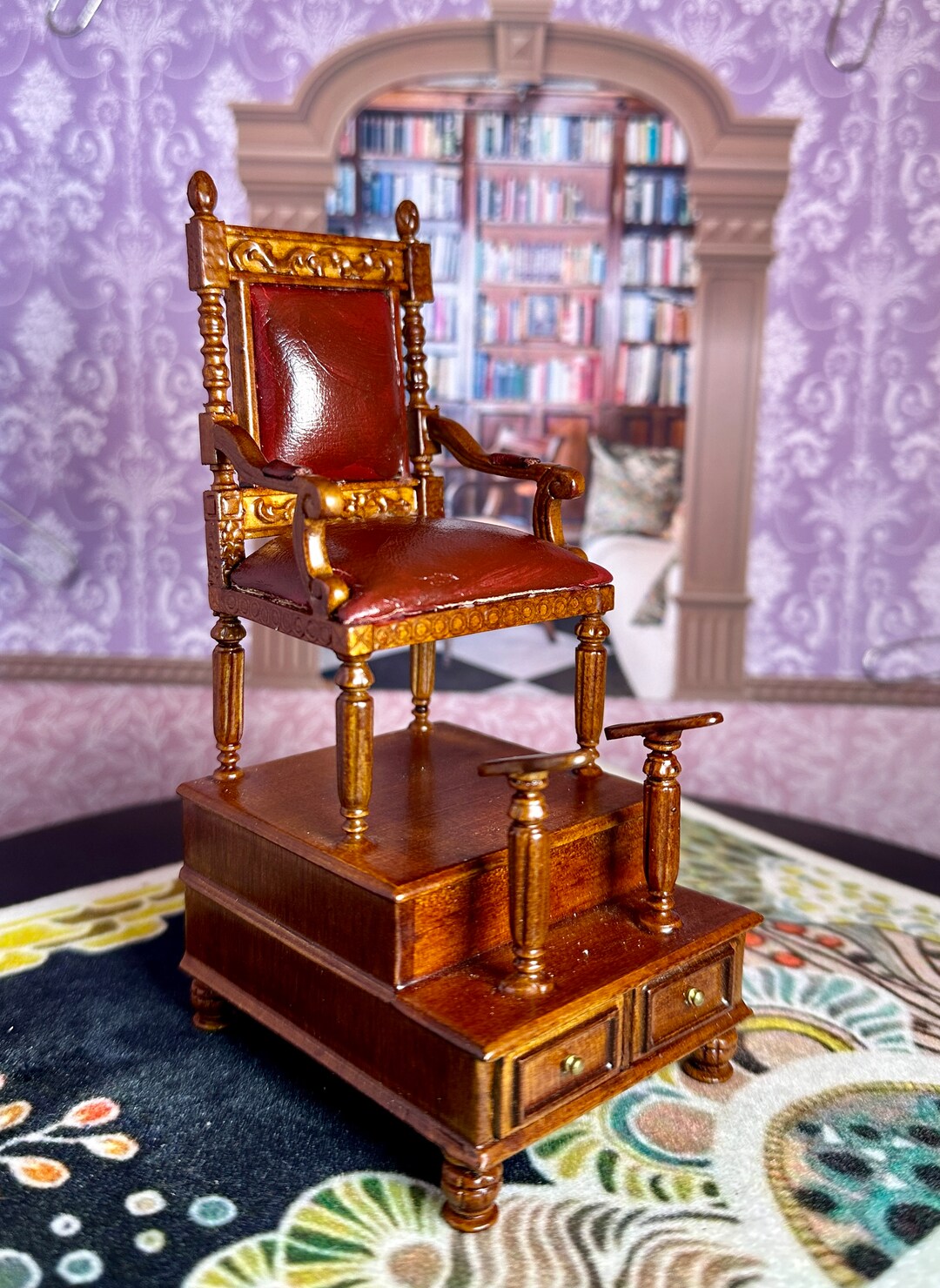 Vintage Room Box Diorama Scene Miniature Shoe Shine Station - Etsy France