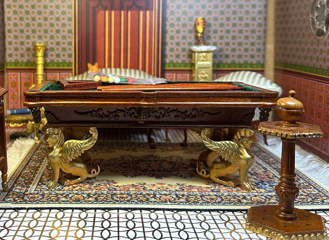 Rvintage JBM Miniature Dollhouse Decor Replica Empire Greco Roman Pool ...