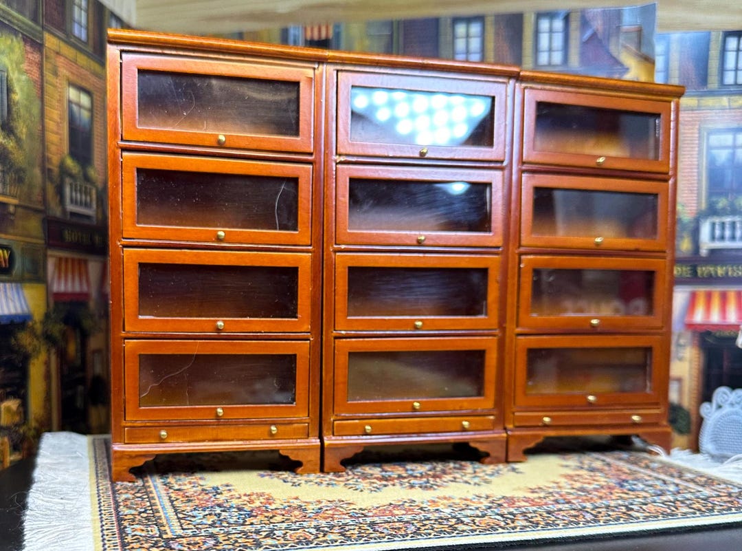 Town Square Miniature Dollhouse Room Box Scene 3 Detached Barrister's ...