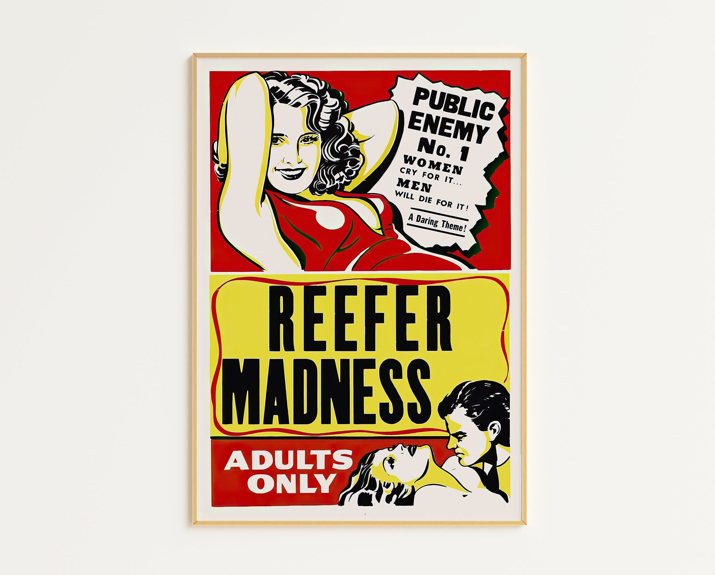 Reefer Madness Printable Poster Digital Download Devils Harvast Poster ...