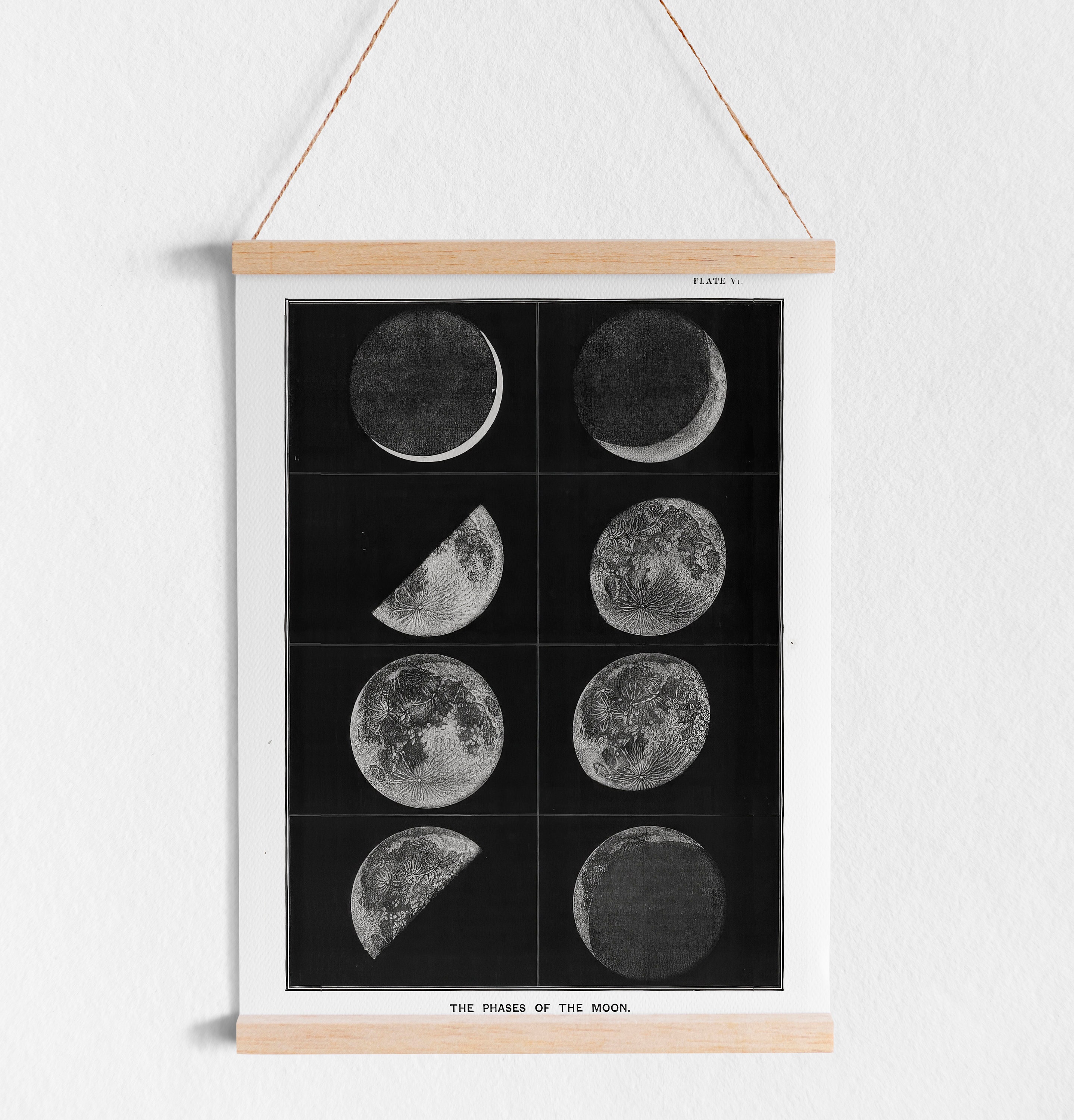 Printable Moon Phases Print | Digital Download | Moon Phase Poster ...