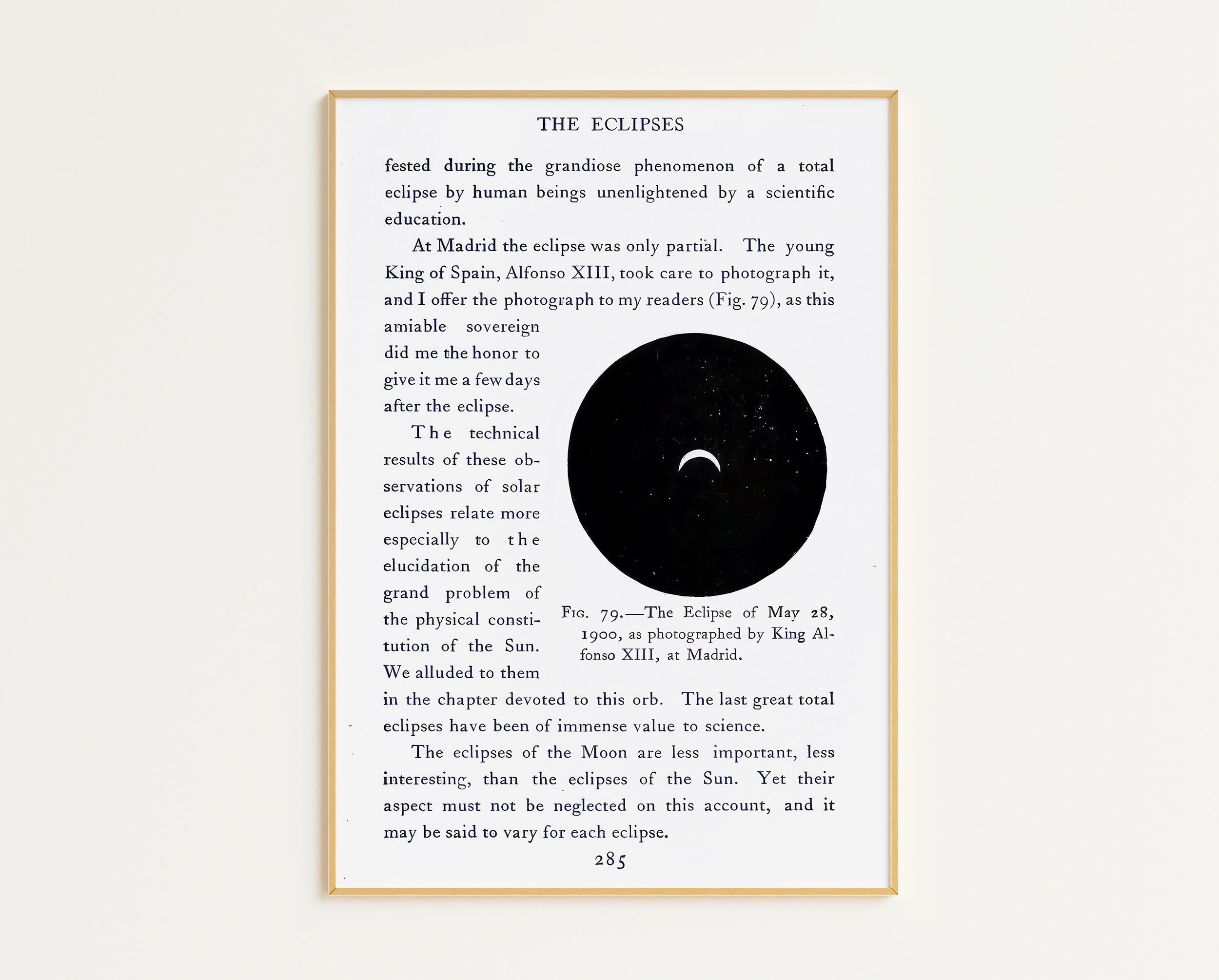 Printable the Eclipses Wall Art Antique Astronomy Print Astronomy Page ...