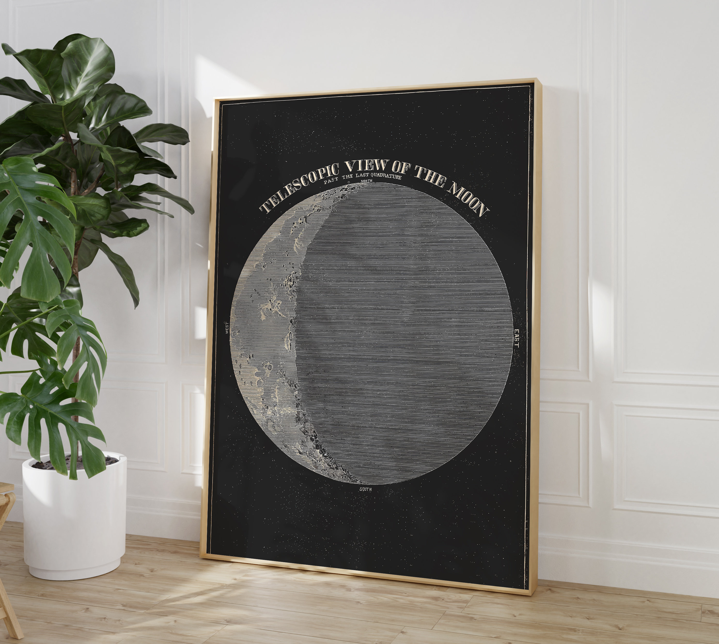 Printable Vintage Moon Poster Digital Download Antique - Etsy