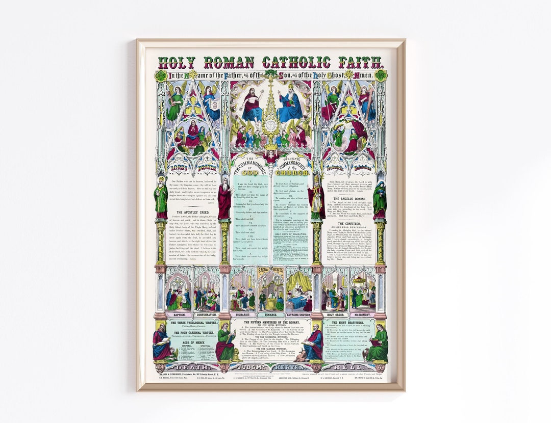Holy Roman Catholic Faith Printable Art | Digital Download | the ...