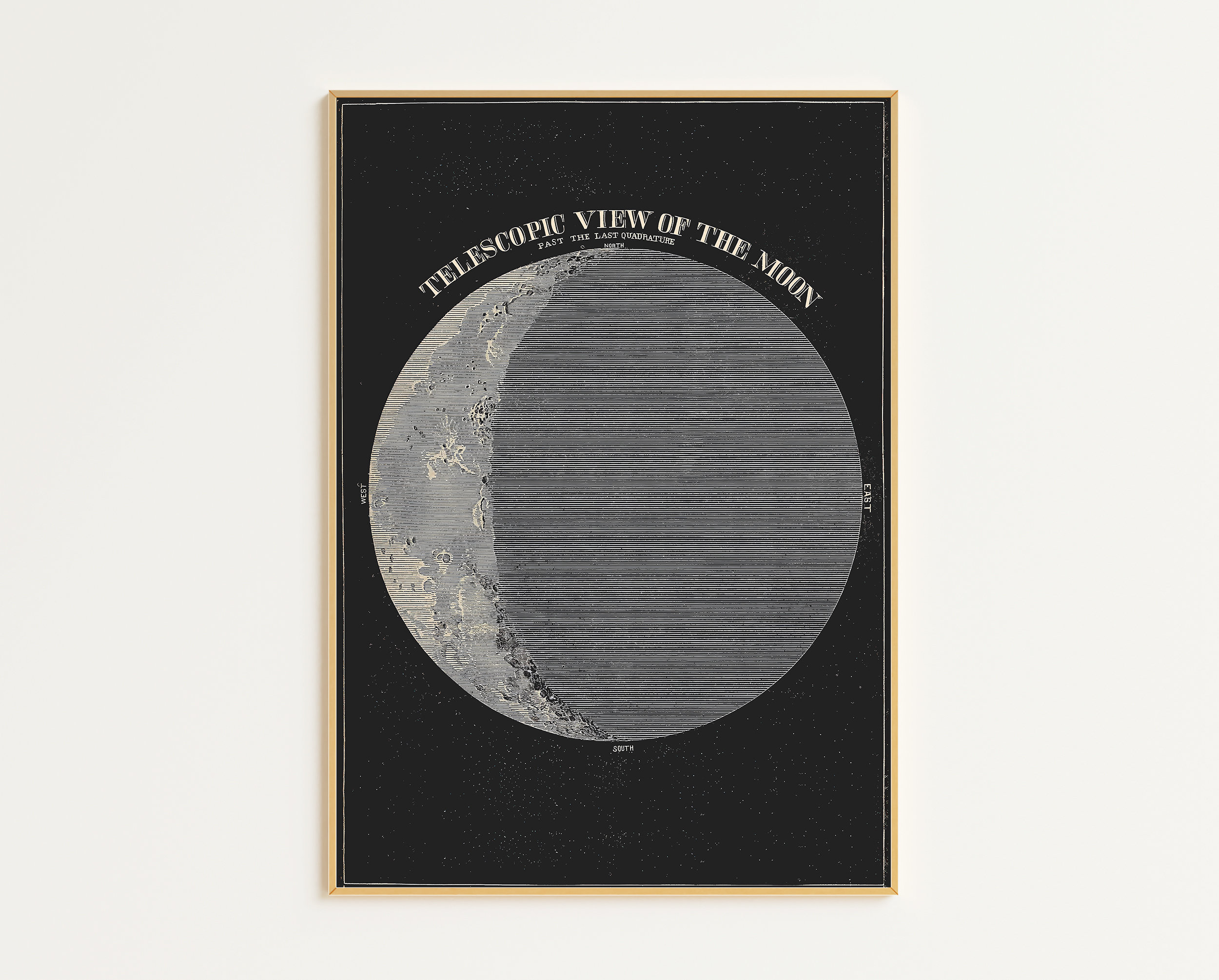 Printable Vintage Moon Poster Digital Download Antique - Etsy