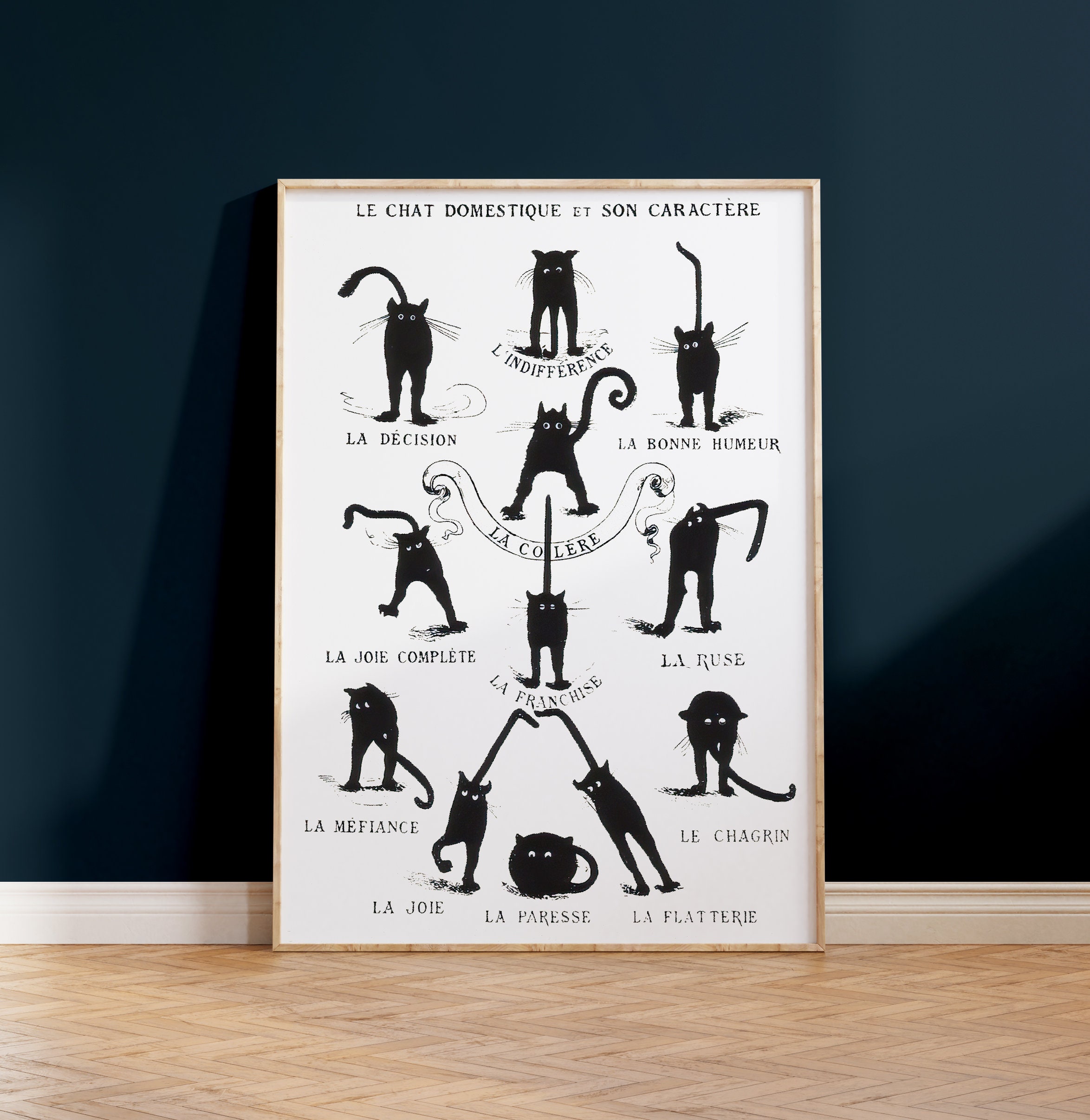 Antique Cats Printable Art | Digital Download | French Cat Print | Cat ...