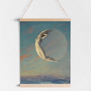 Goddess of the Moon Printable Wall Art | Digital Download | Moon Witch ...