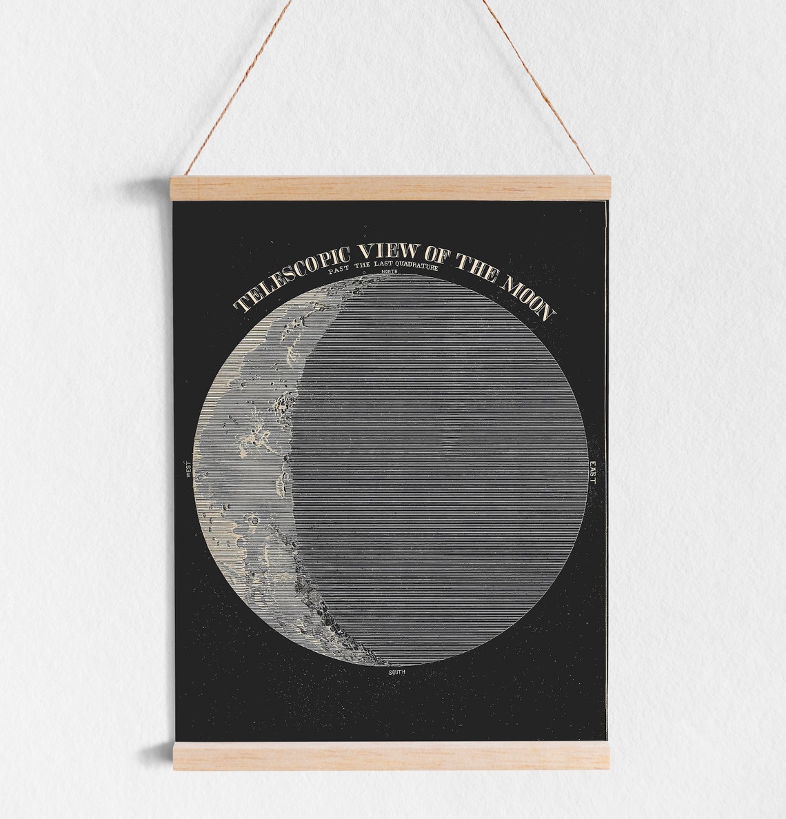 Printable Vintage Moon Poster Digital Download Antique - Etsy