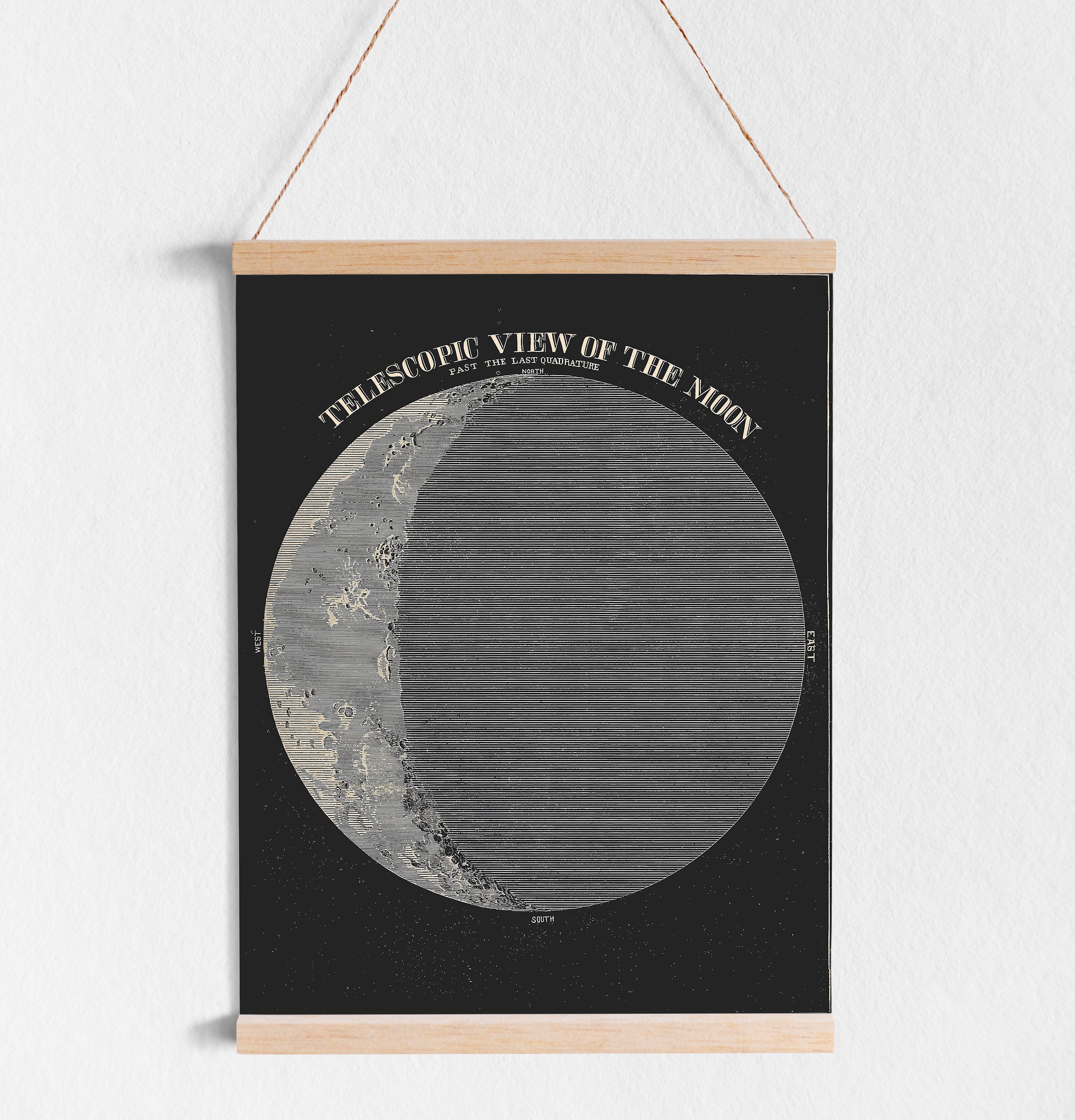 Printable Vintage Moon Poster Digital Download Antique - Etsy