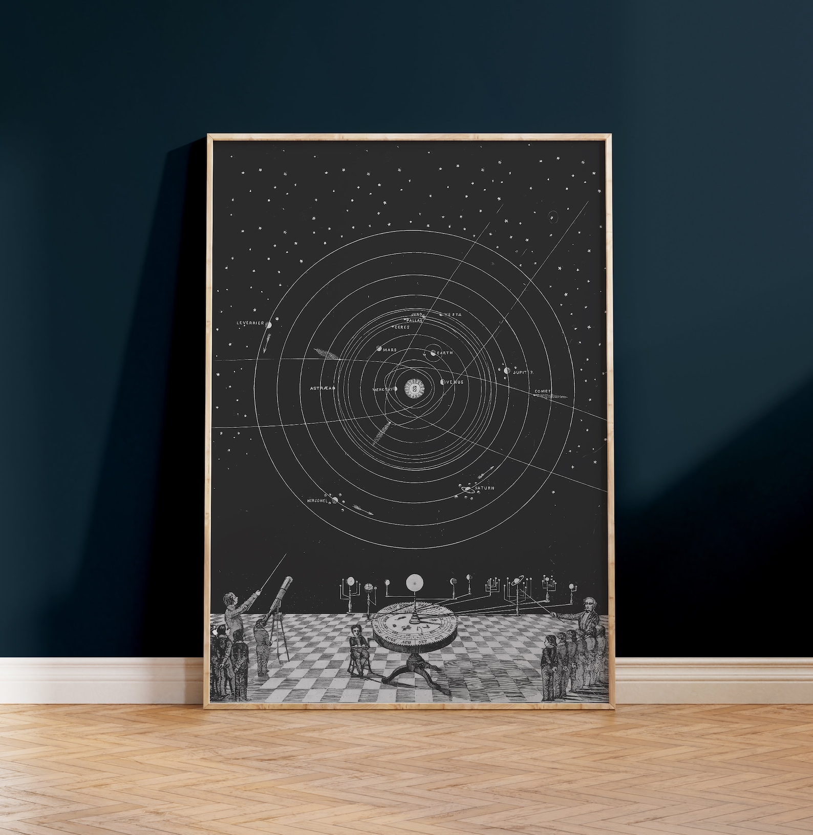 Printable Solar System Map Digital Download Solar System Print ...