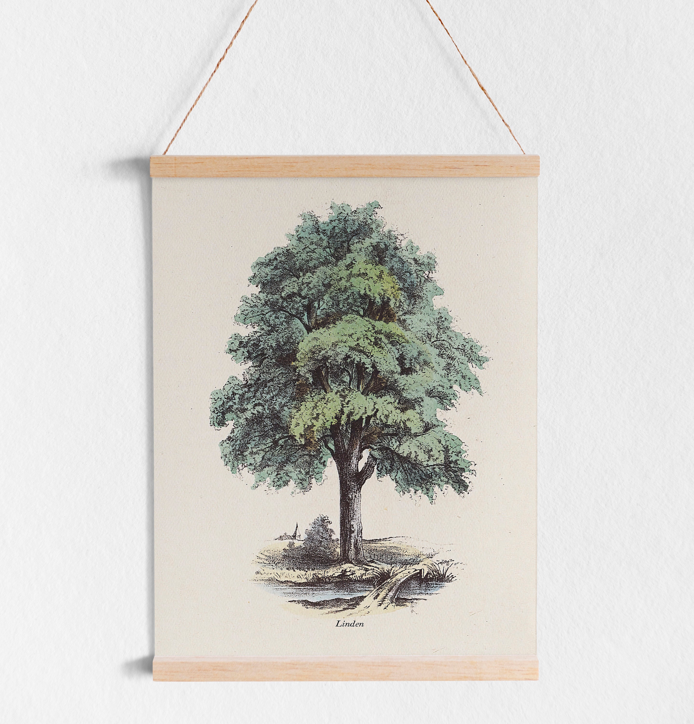 Vintage Tree Illustration Printable | Digital Print | Farmhouse Wall ...