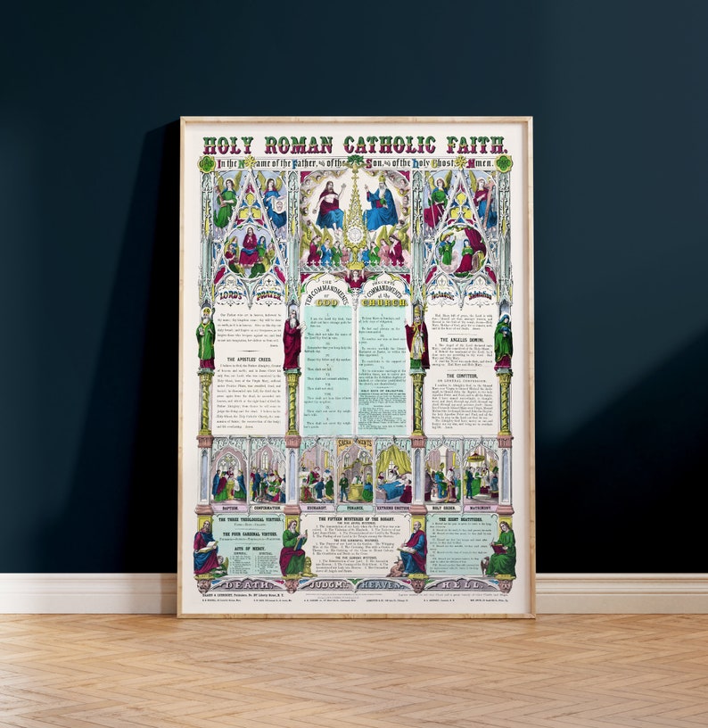 Holy Roman Catholic Faith Printable Art Digital Download the Apostles ...