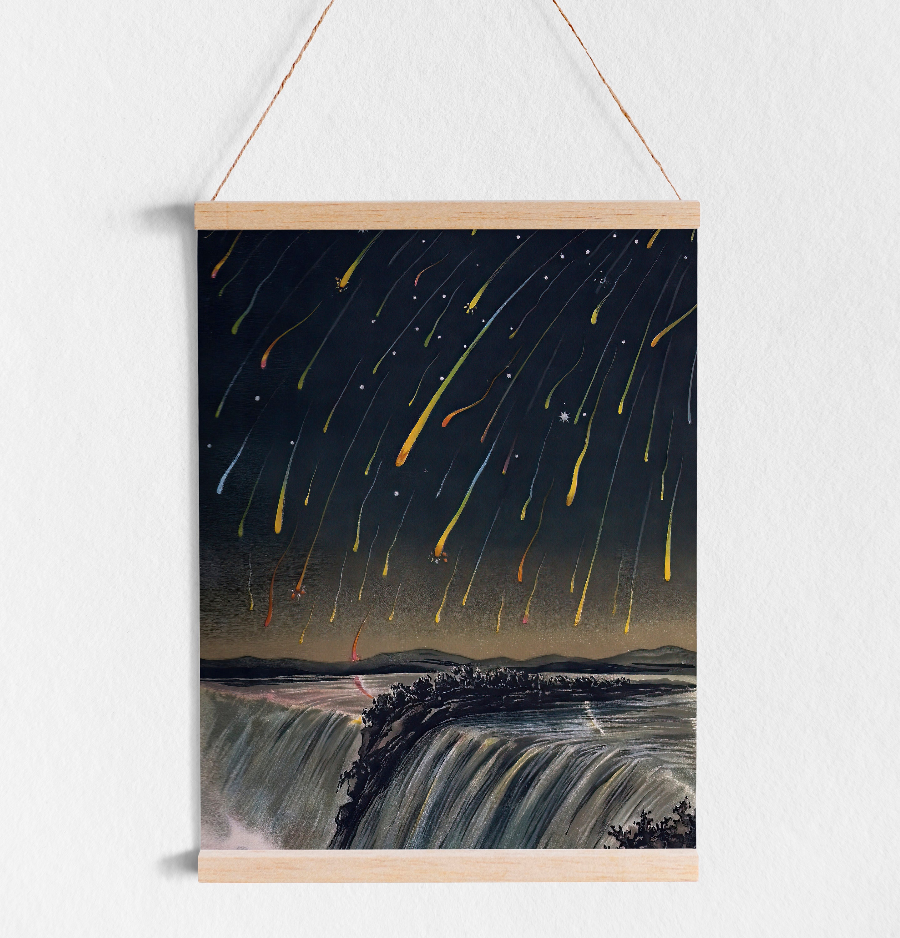 Meteor Shower Art Print Digital Download Astronomy Print Nature ...