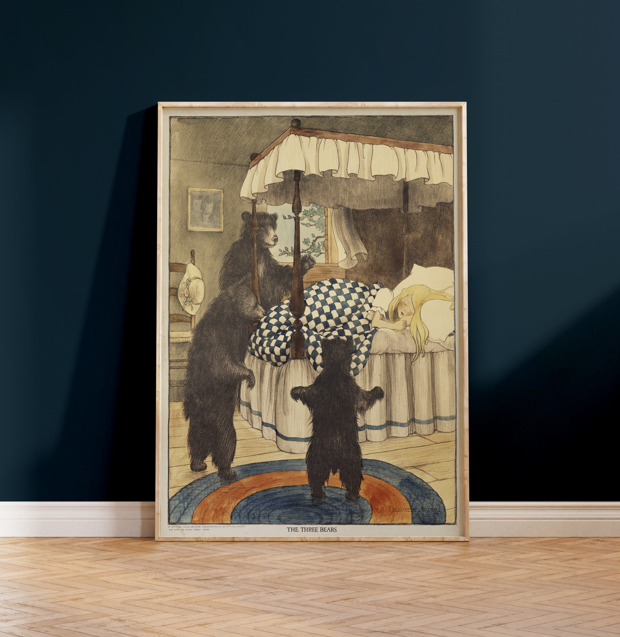 Printable Goldilocks Nursery Poster | Vintage Wall Art | Nursery Wall ...