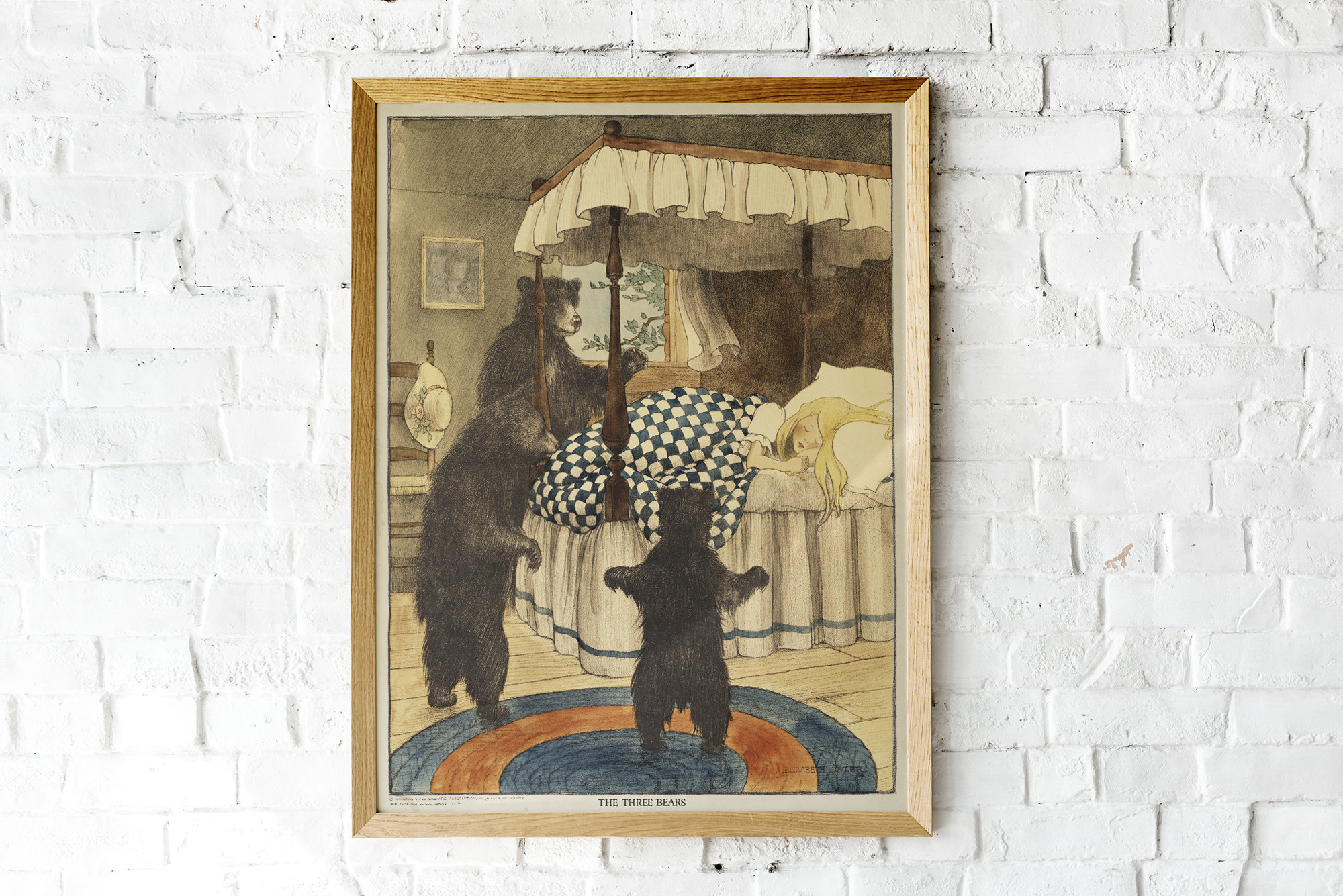 Printable Goldilocks Nursery Poster | Vintage Wall Art | Nursery Wall ...