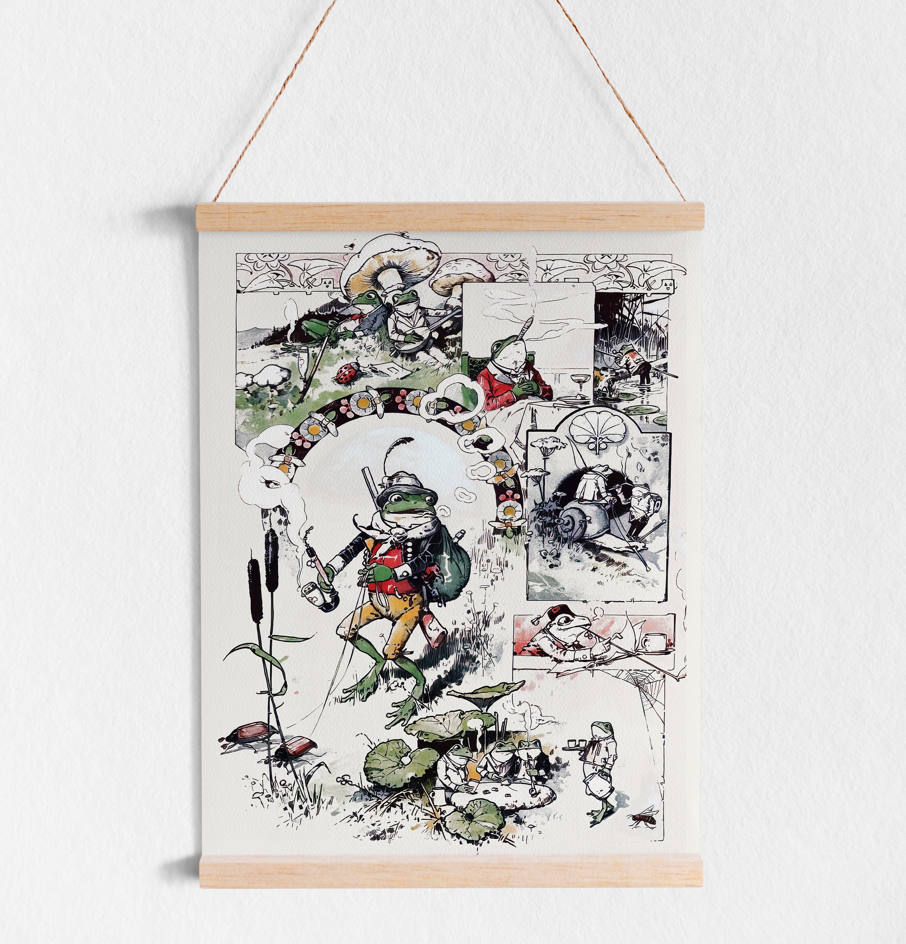 Printable Vintage Frog Poster | Digital Download | Funny Frog Poster ...