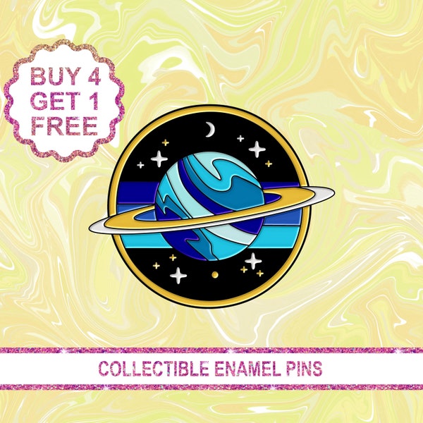 Space Enamel Pin - Etsy