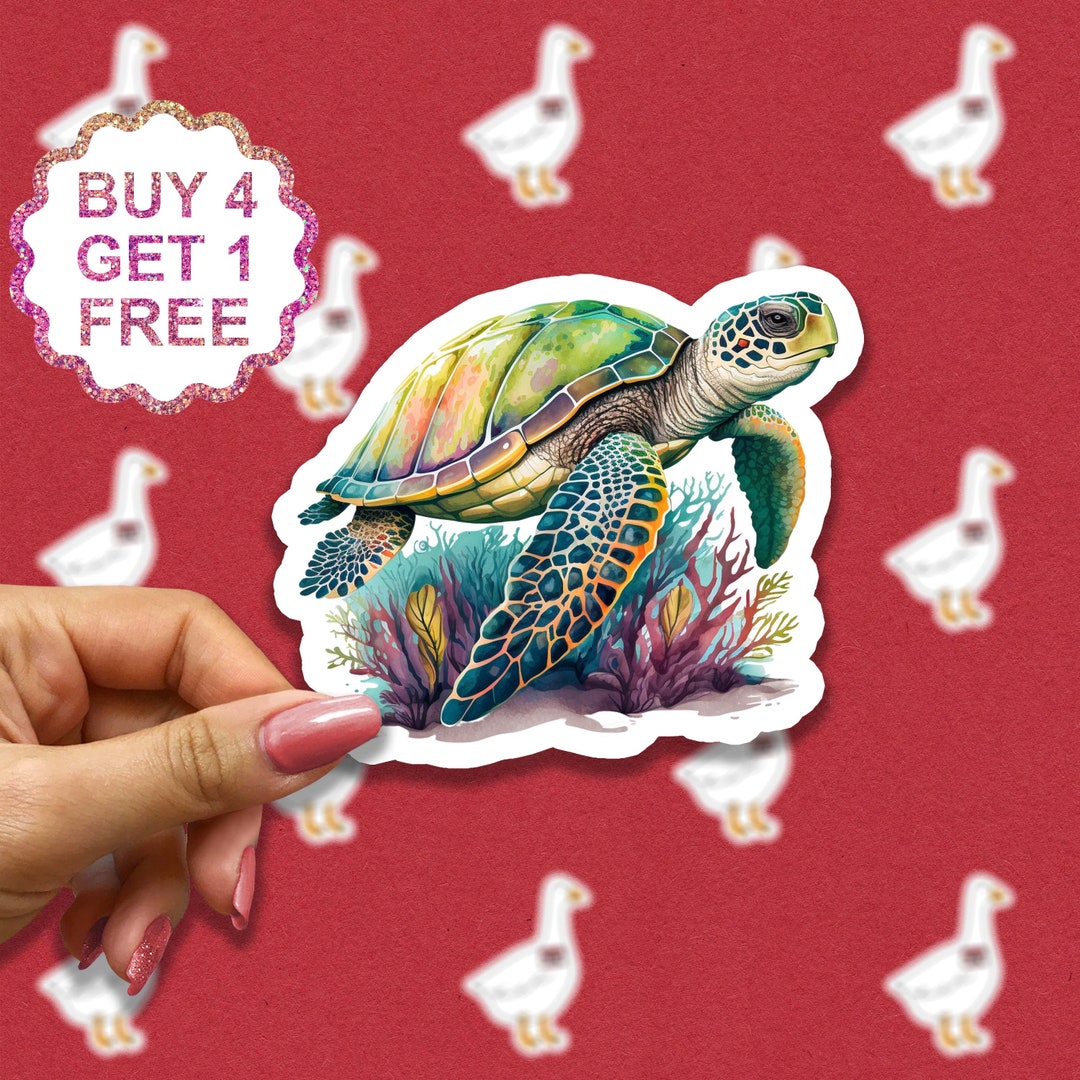Ocean Sea Turtles Stickers Ocean Stickers Animal Cool Stickers Gift ...