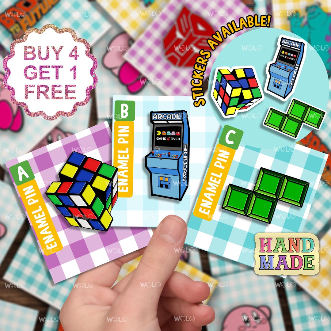 Game Over Gaming Enamel Pins Gift Set Gaming Gift for Him Funny Enamel ...