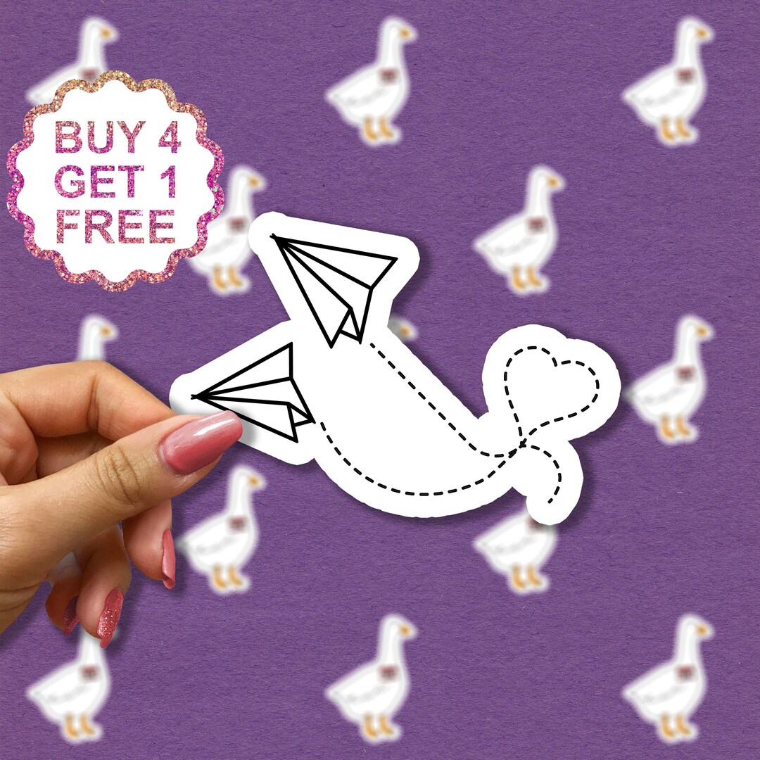 Airplane Love Destination Sticker, Love Travels Sticker, Long Distance ...