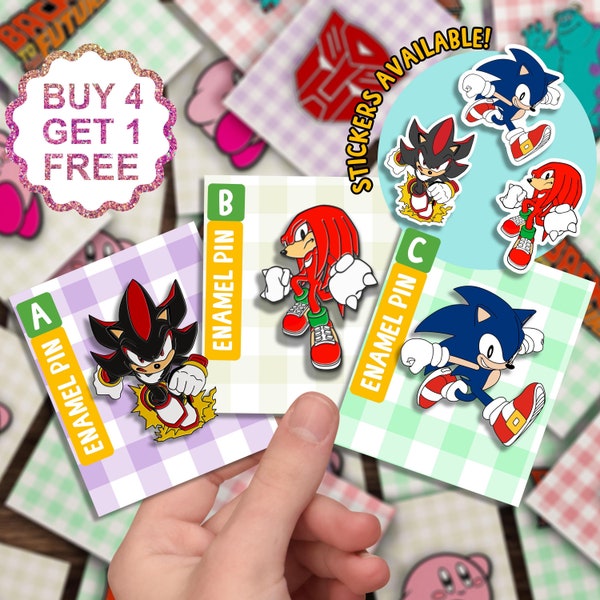 Sonic pins - Etsy Polska
