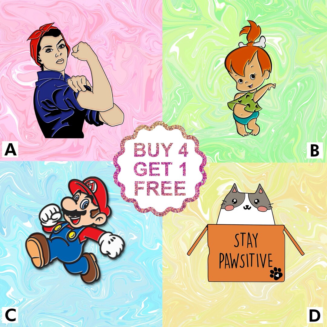 Cool Rosie the Riveter Enamel Pin Pebbles Anime Enamel Pins - Etsy