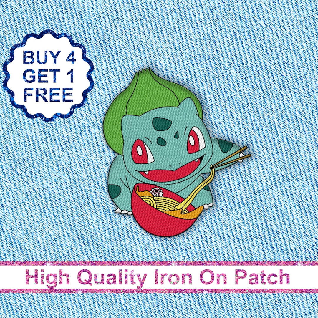 Bulbasaur Ramen Patch Fantasy Turtle Patches Iron on Patch - Etsy