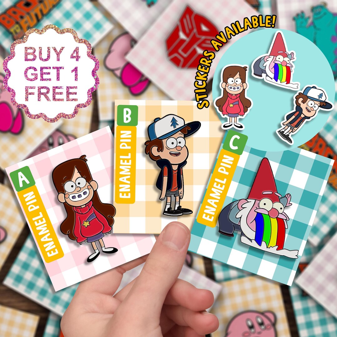 Mabel Pines Fantasy Enamel Pins Gift Set Animation Gift Funny Anime ...
