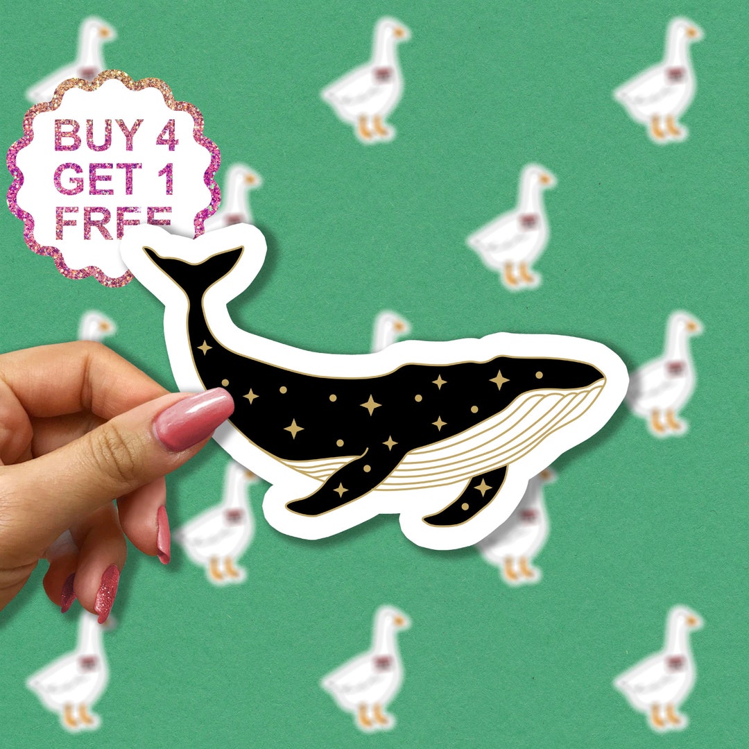 Whales Sticker Ocean Sticker Animal Stickers Meme Whale Lovers Gift ...