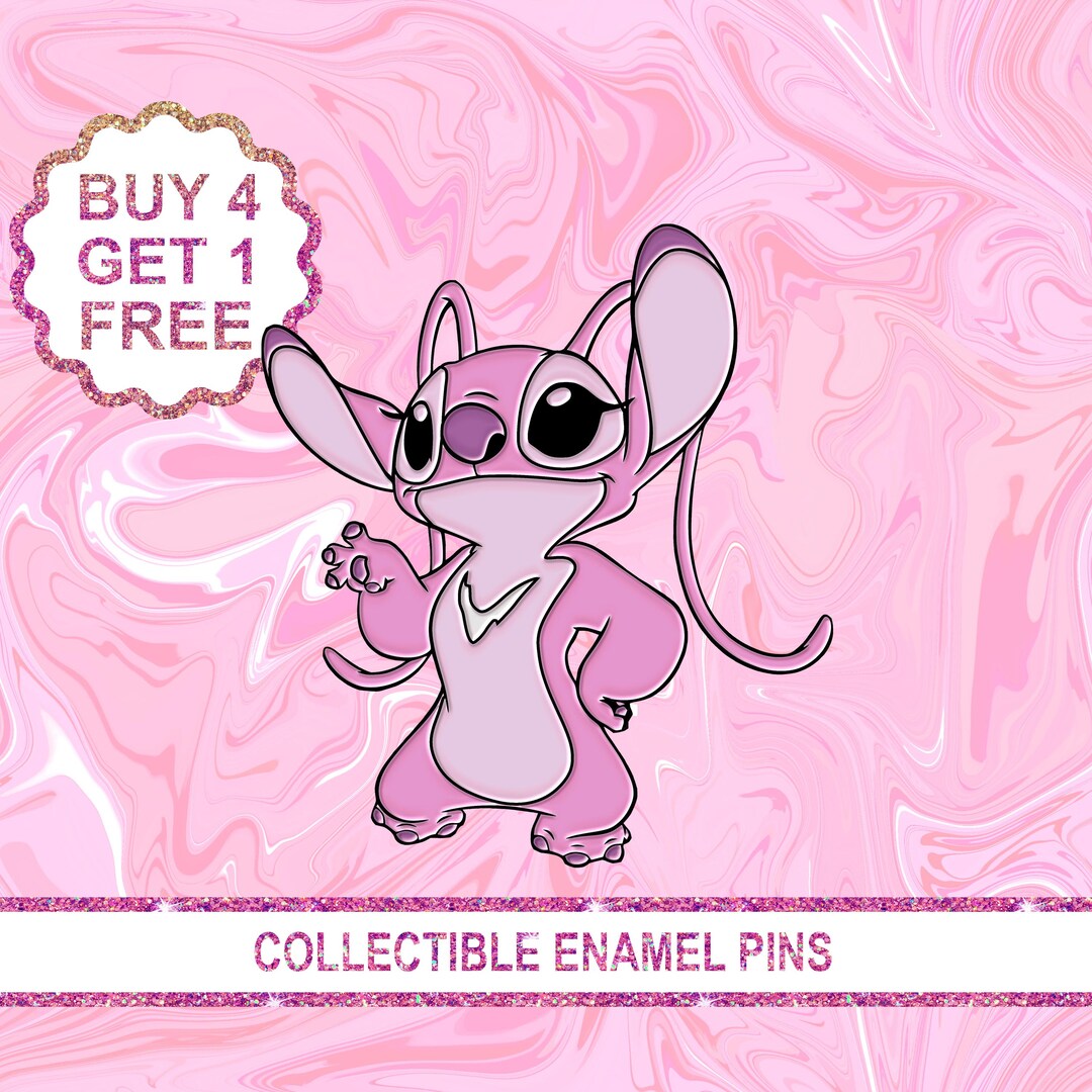 Stitch Angel Enamel Pin Ohana Alien Enamel Pins Funny Enamel - Etsy