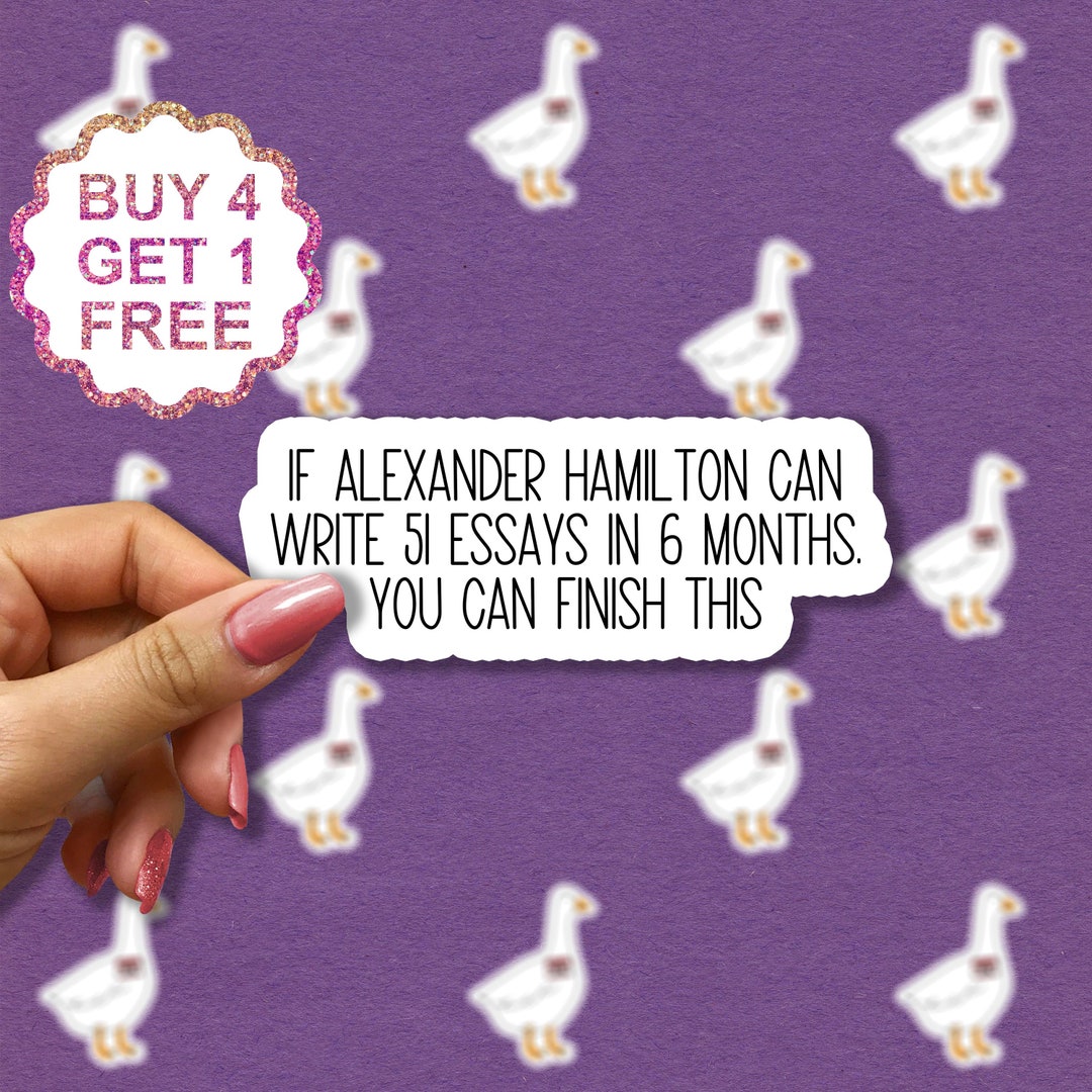 Alexander Hamilton History Sticker, History Sticker, Essays Sticker ...