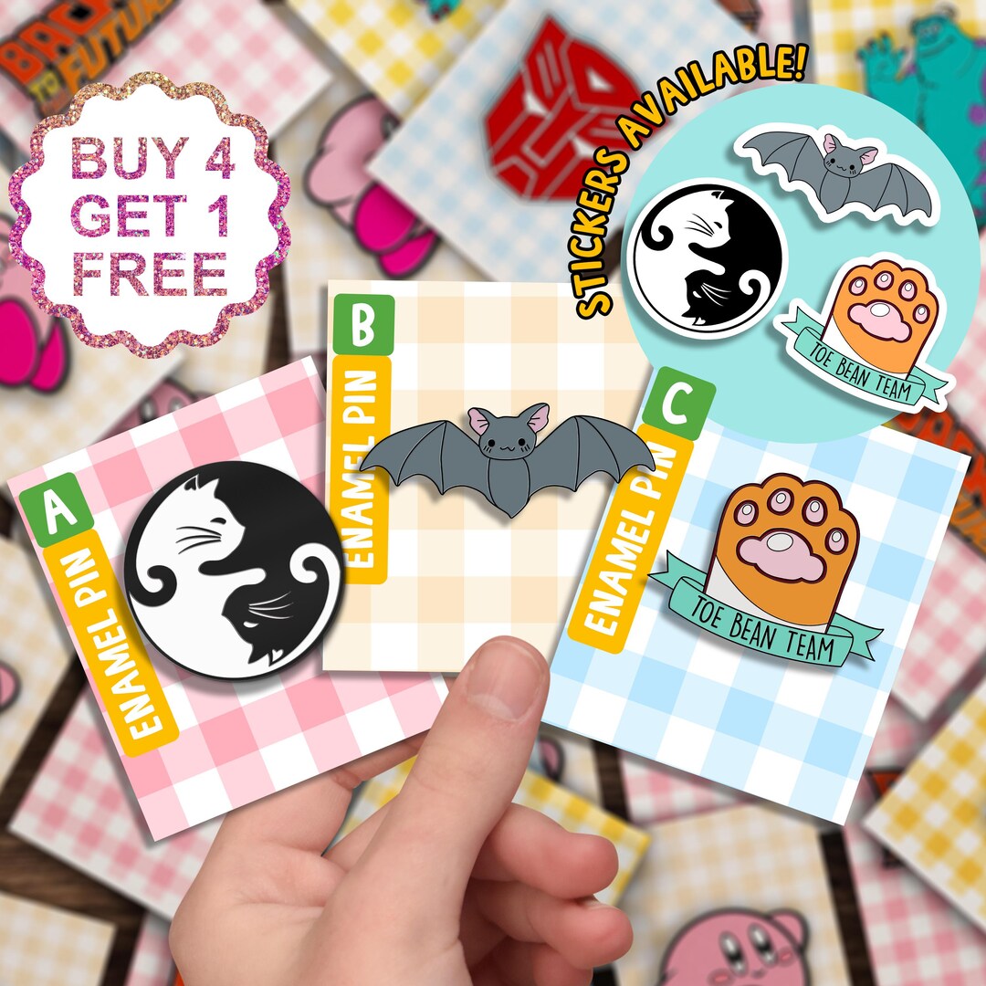 Yin Yang Cats Enamel Pin Gift Set Cat Lovers Gifts Cute Funny Pins ...
