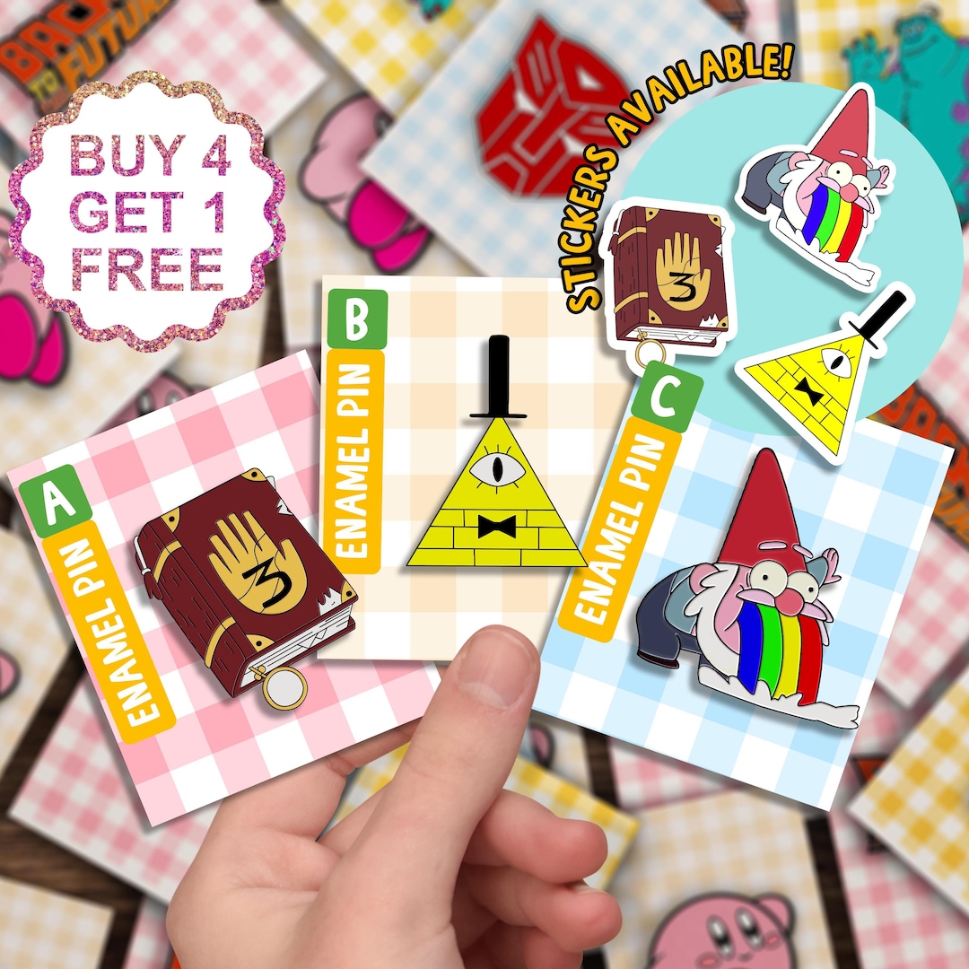 Gravity Falls Wizard Enamel Pins Gift Set Anime Friend Gift Enamel Pin ...