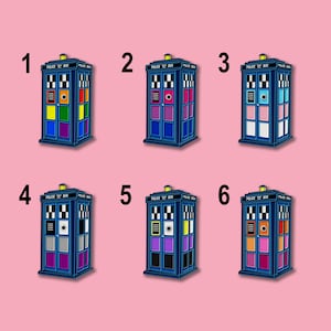 Rainbow Pride Police Box Lgbt Enamel Pin Lgbt Lapel Pin Kawaii Pins Set ...