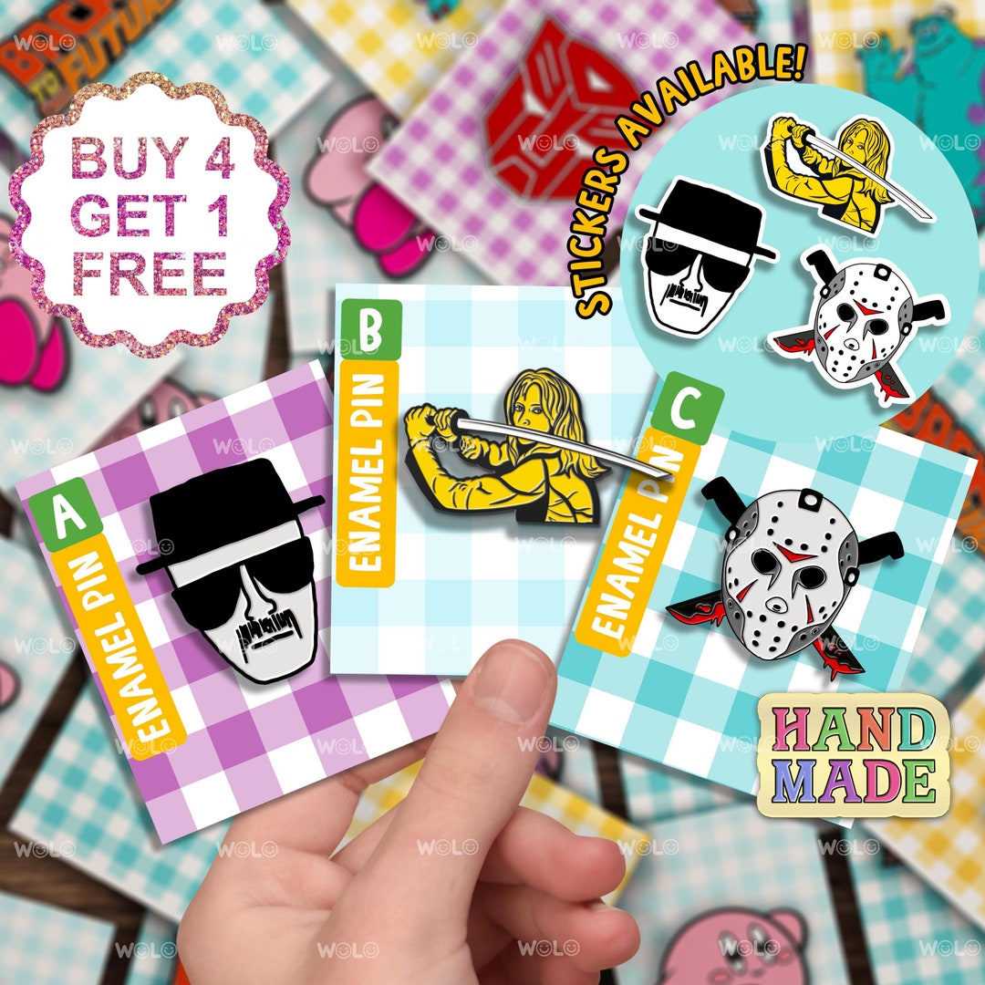 Breaking Bad Heisenberg Meme Enamel Pins Gift Set Movie Lovers Gifts ...