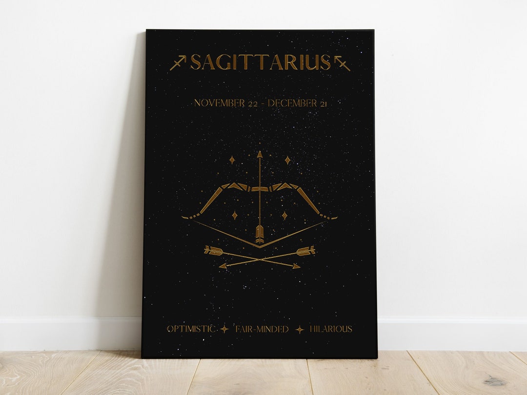 Sagittarius Poster Sagittarius Zodiac Sign Sagittarius Birthday ...