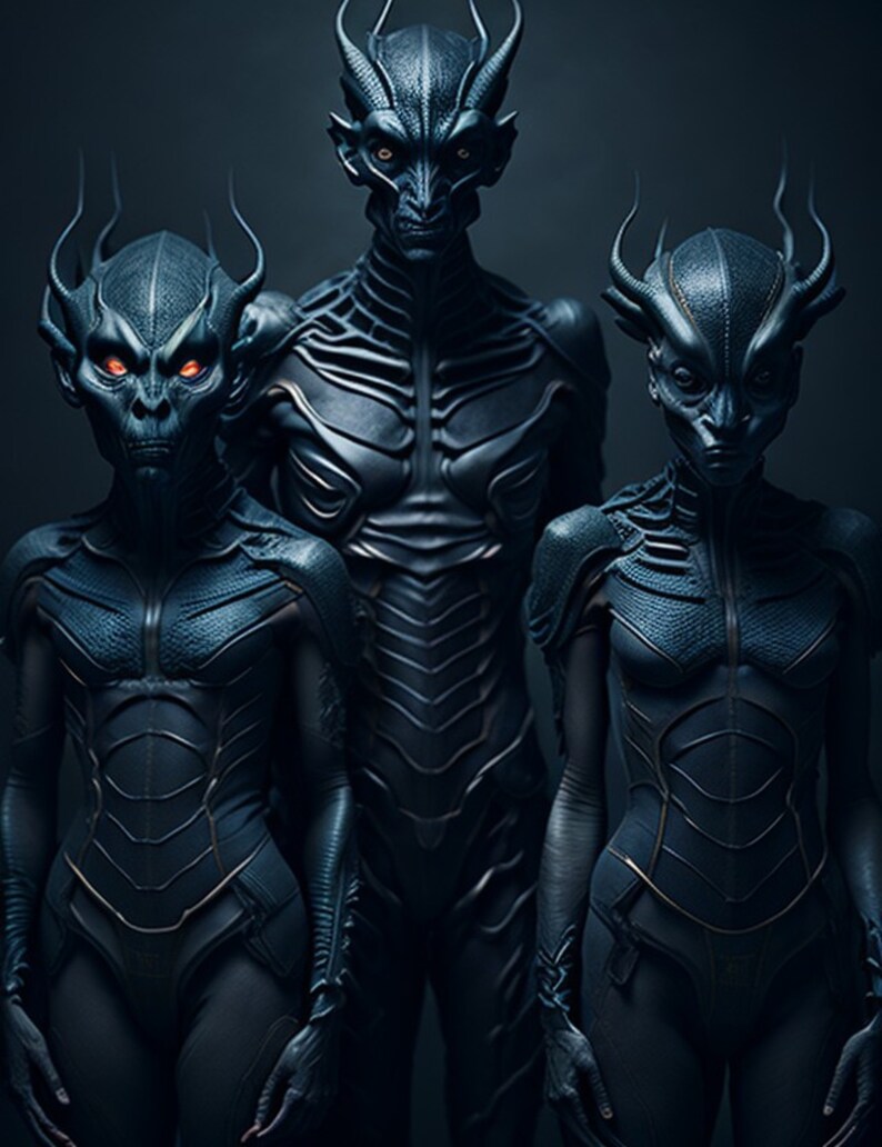Demon Triad - Digital Art Print | Digital Download - Etsy