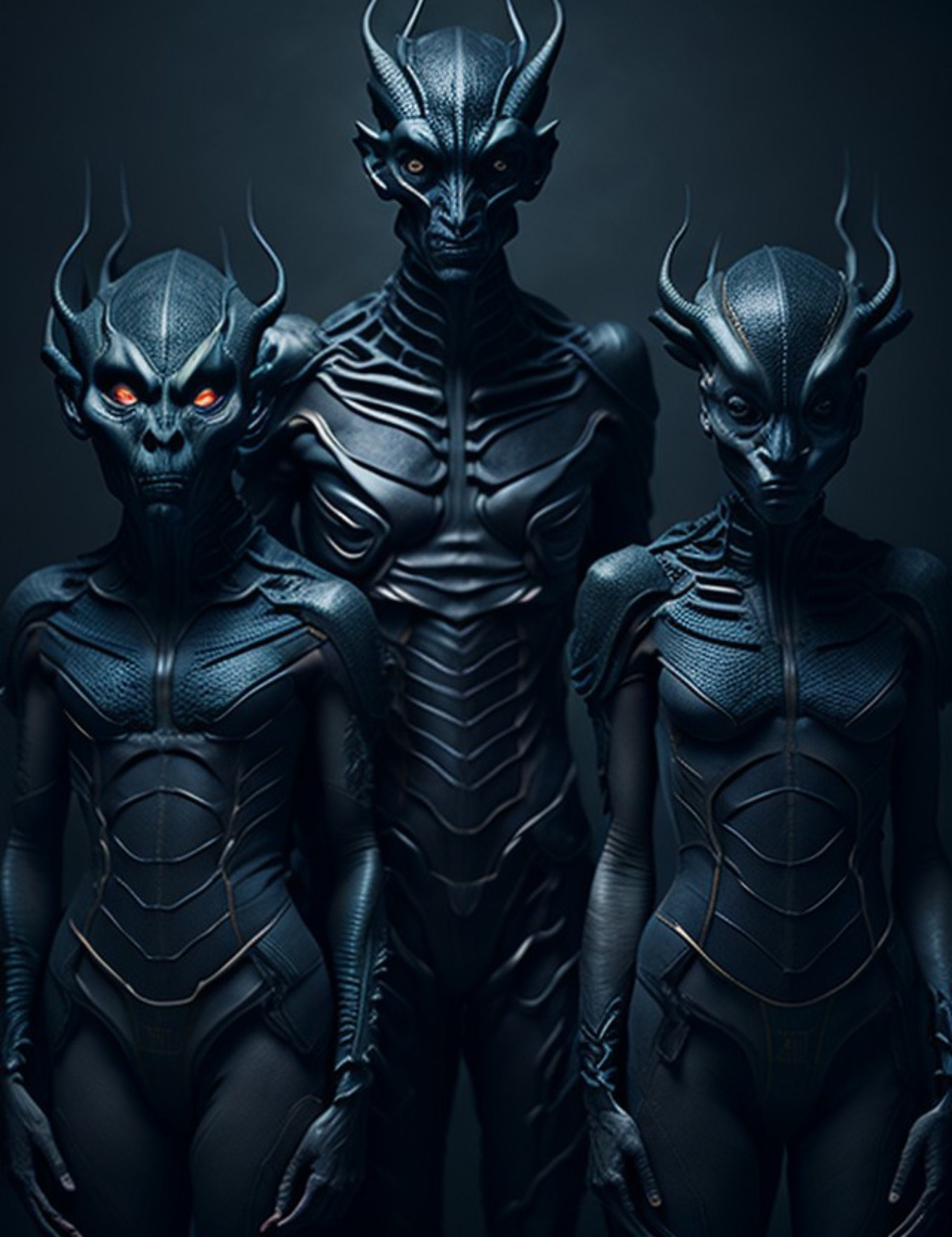 Demon Triad Digital Art Print Digital Download - Etsy